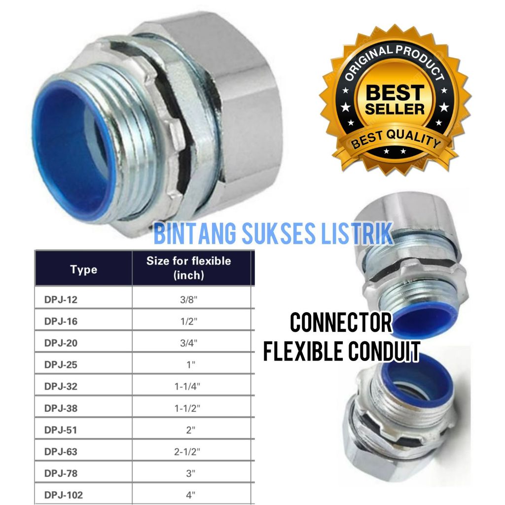TOP SELLER Connector Flexible Conduit DPJ102 4" Connector DPJ-102 ...