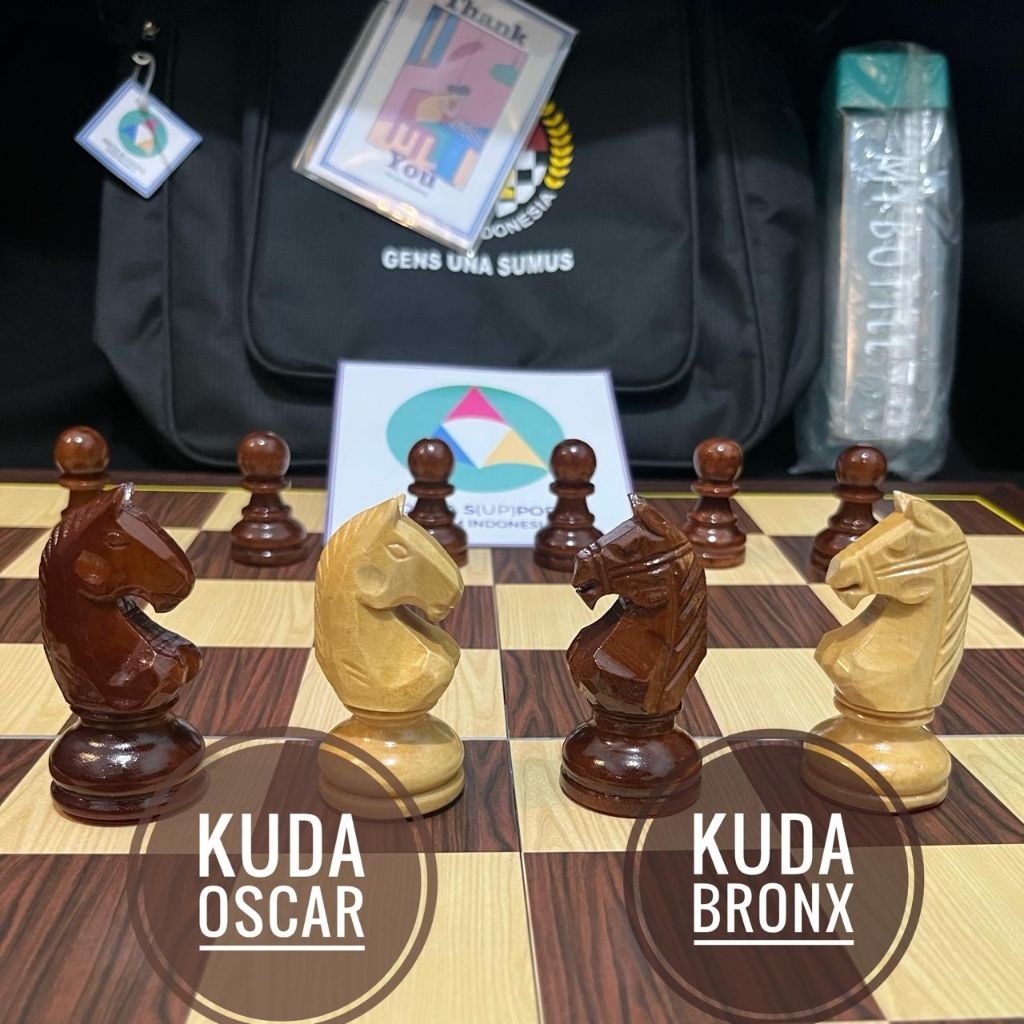 New Set BROWN Mentaos Chess Board Standard PERCASI King 10 cm Exclusive ...