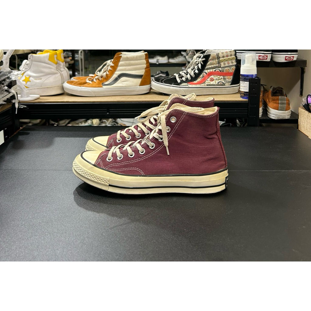 Converse CT All Star 70s Hi Bw Maroon | Shopee Philippines