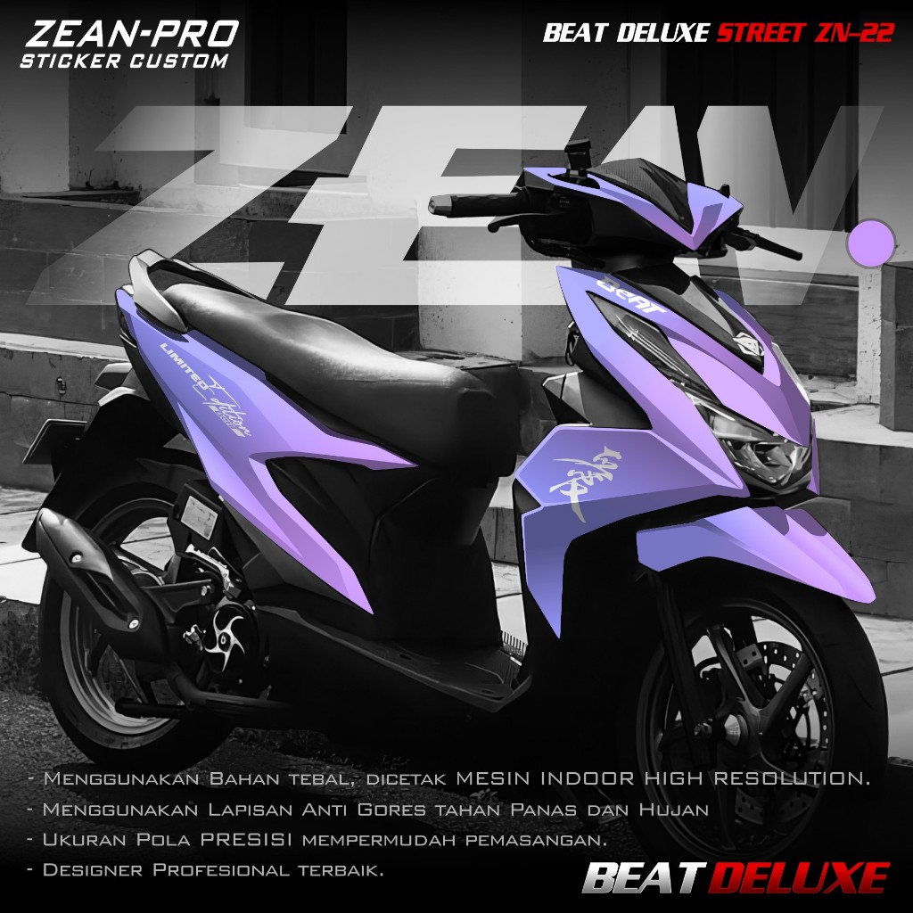 NEWEST Decal Sticker Honda Beat DELUXE STREET 2020 2021 2022 2023 Full ...