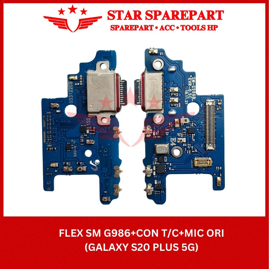 FLEXIBEL SAMSUNG G986 + CHARGER CONNECTOR + MIC ORI GALAXY S20 PLUS 5G ...