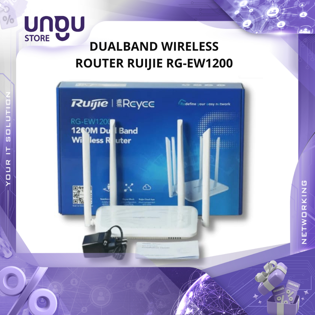 Ruijie Reyee RG-EW1200 1200M Dual-Band Wireless Router AC MU Mimo ...