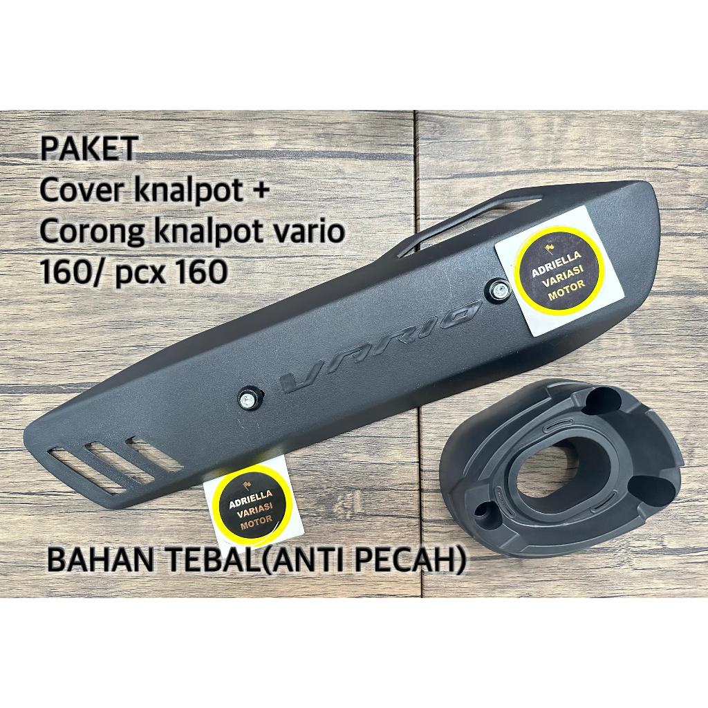 Complete Package of Vario 160 Exhaust Cover + Exhaust Funnel + 2 Bolts ...