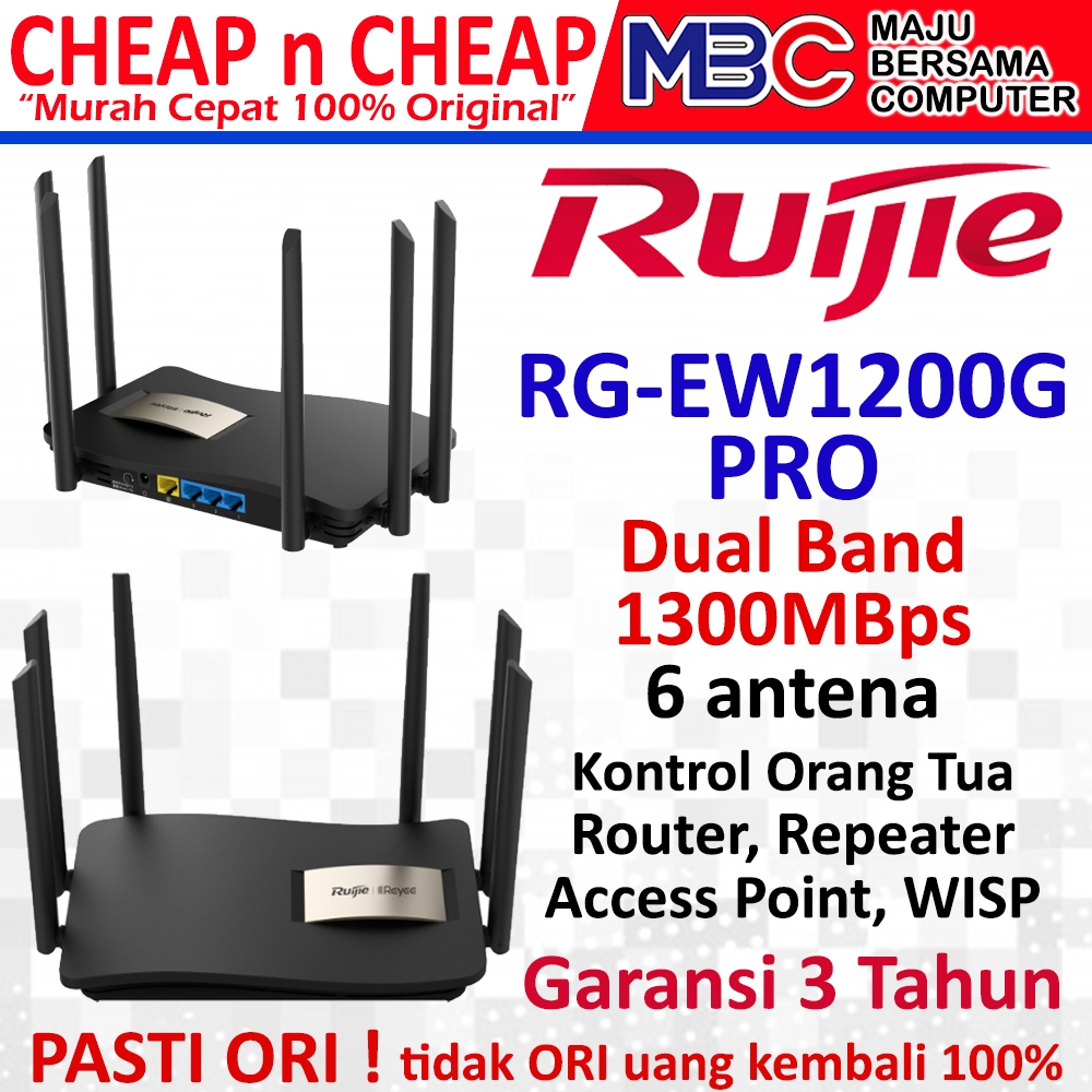 Ruijie Reyee RG-EW1200G PRO 5G Dual Band 1300 Mbps Router Access Point ...