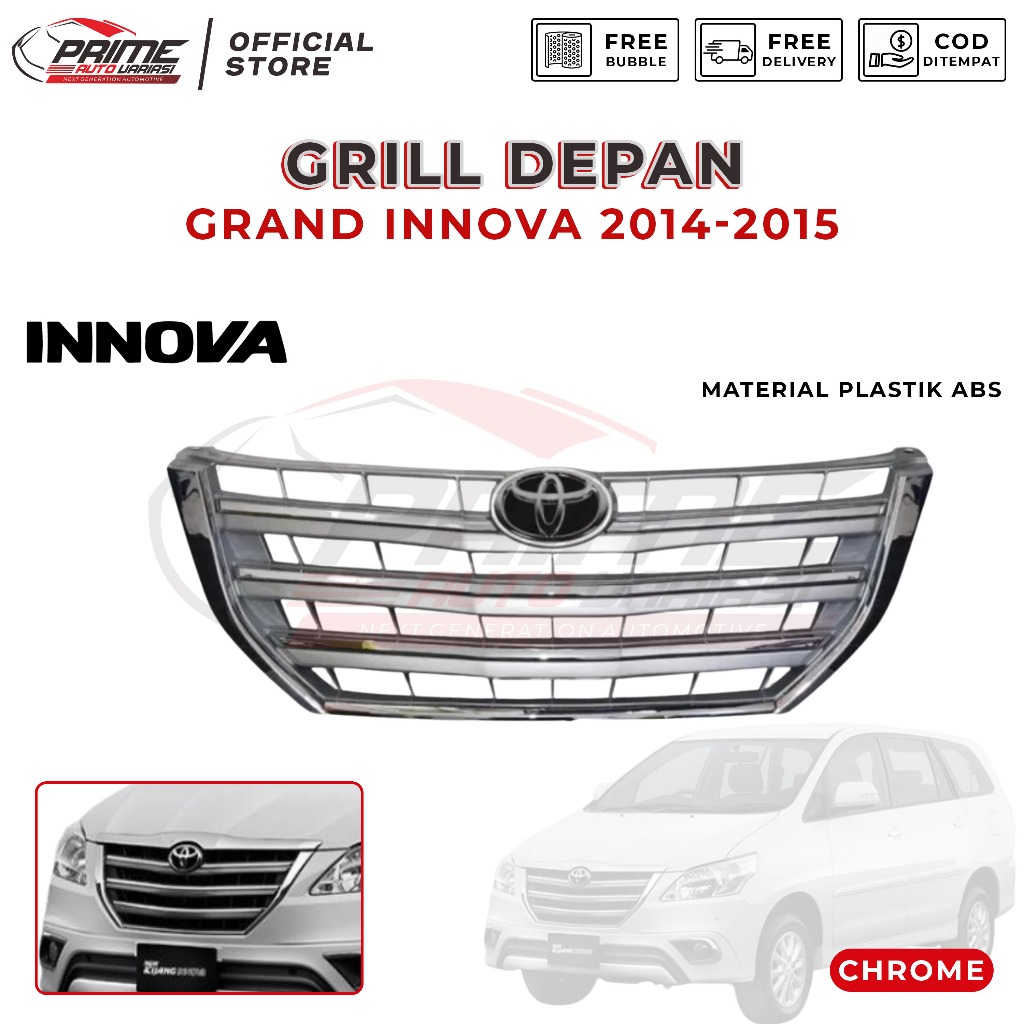 Front Grill for Toyota Grand Innova 2014-2015 Barong Model | Shopee ...