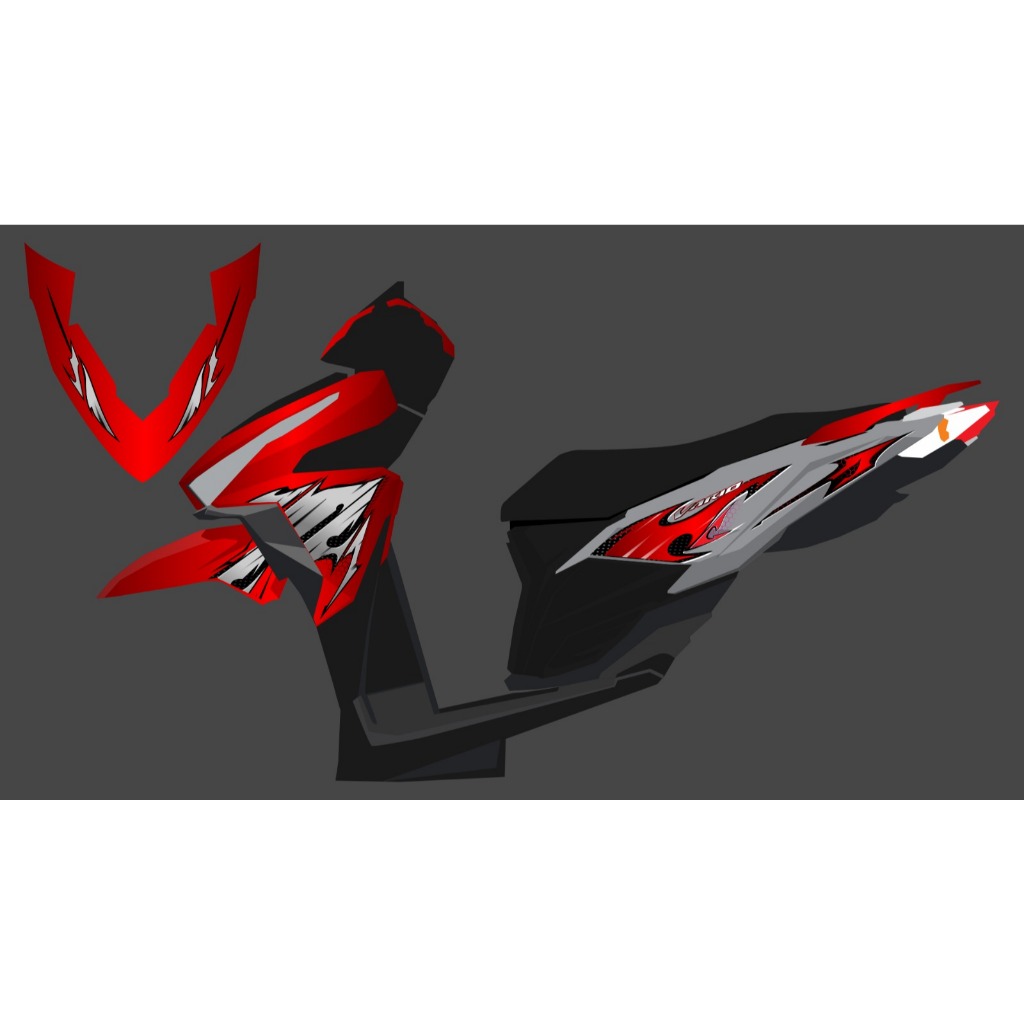 VARIO 125 STICKER 150 LED OLD STRIPING TRANSPARENT CLEAR STRIP ...