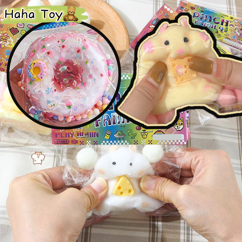 HAHA TOY Chick Assorted Sticky Hamster Taba Squishy Squeezy Squishy ...