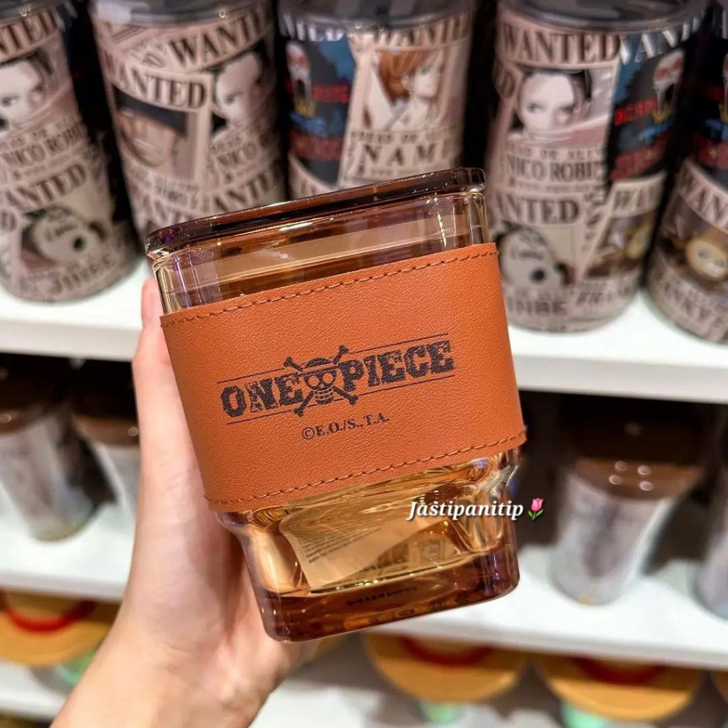 Jastip Miniso x One piece egghead Brown Glass Tumblr Glass 450 ml ...