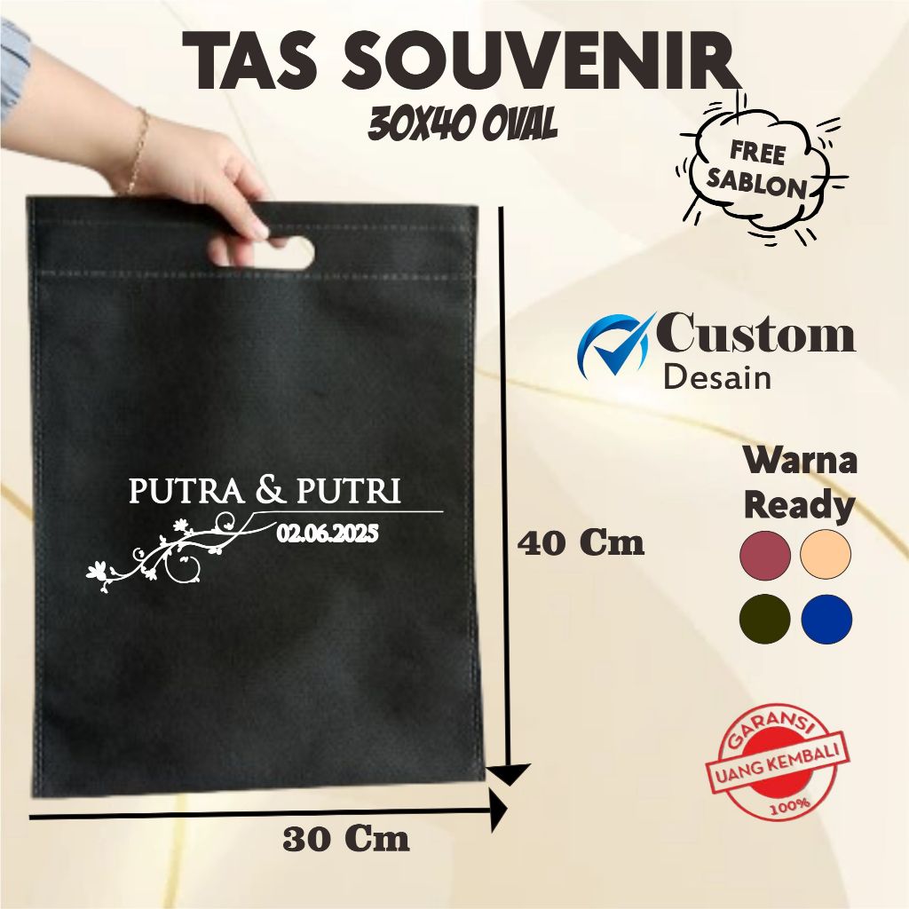 RORO 8 | Custom Bag 30x40 Oval STRONG Spunbond Goodie Bag Screen ...