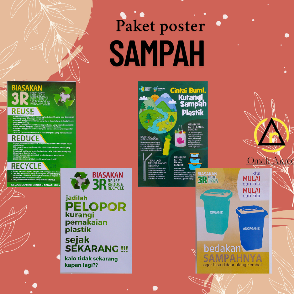 Trash Poster Package - 3R - Waste Recycling - Love the Earth Poster ...