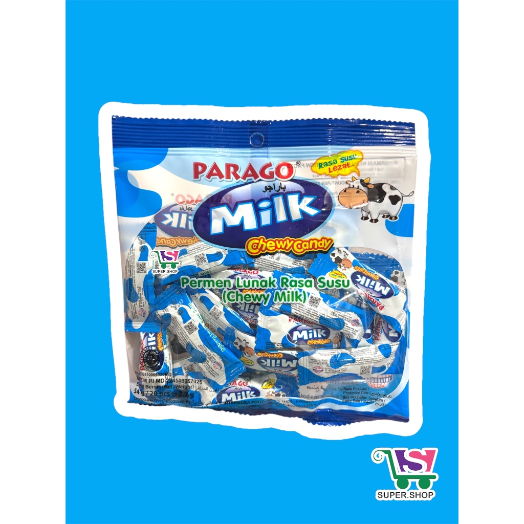 Parago Chewy Candy Milk Flavored Soft Candy (20 pcs) | Shopee Philippines