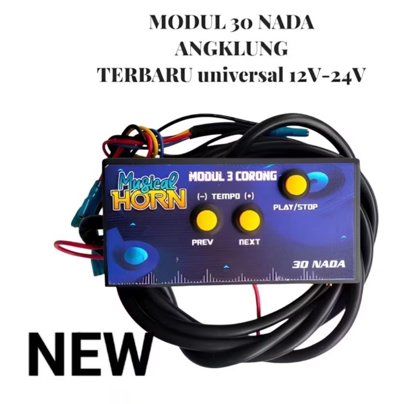 Telolet Horn Module 3 Horns 30 Tones Basuri 12/ 24V universal Car Truck ...