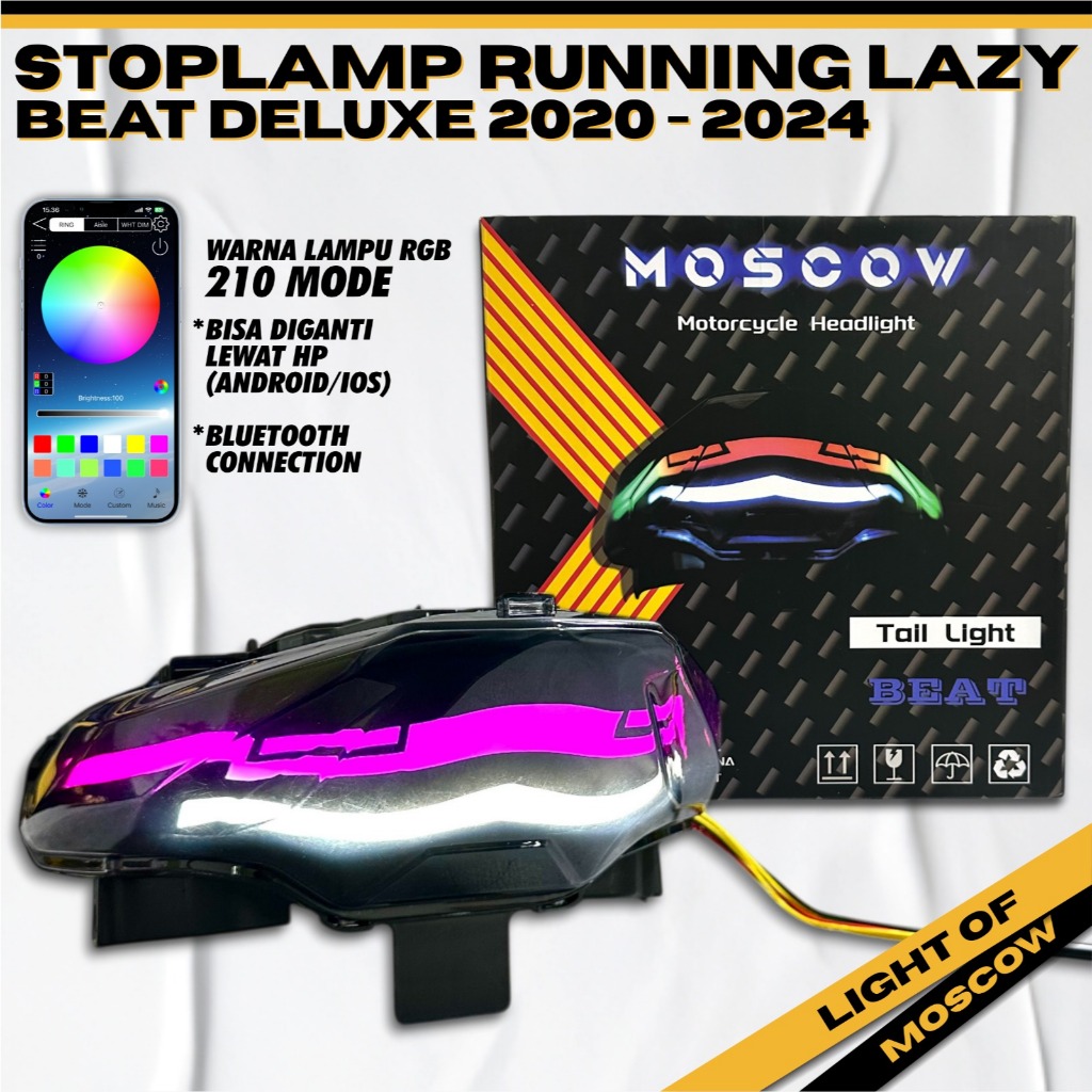 BEAT NEW ORIGINAL MOTORCYCLE STOPLAMP MOSCOW MODEL LAZY TAIL CONTROL ...