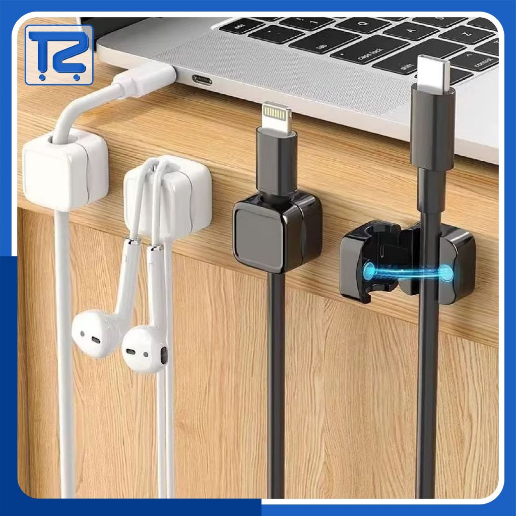 Universal Cable Clip Magnetic Cable Clip Organizer Stick-on Cable ...