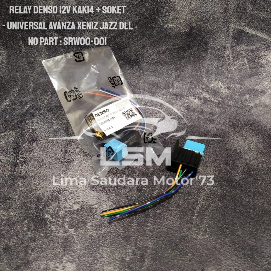 Denso Blue Relay 12V 4 Legs + Relay Socket | Shopee Philippines