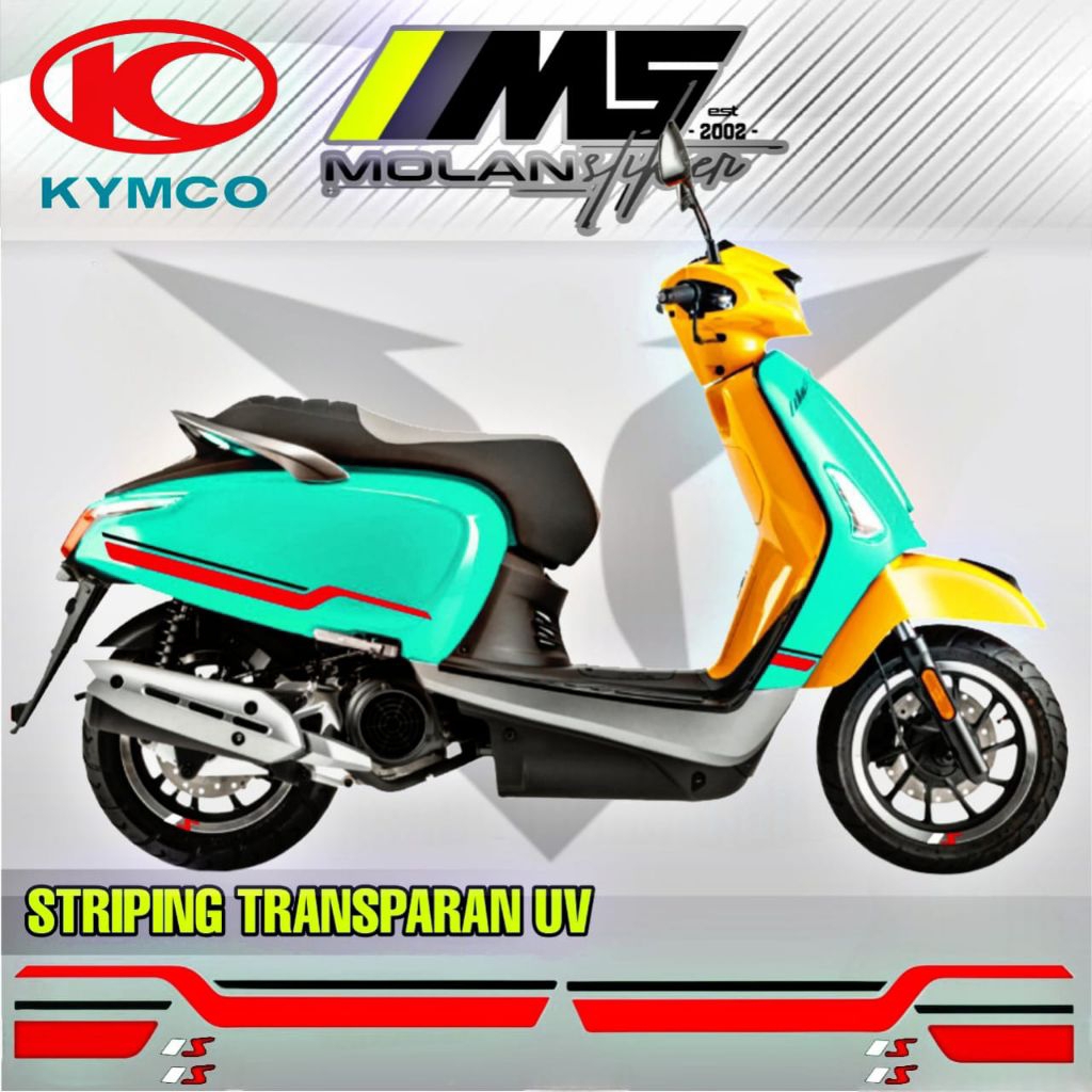Decal Sticker Striping Transparent Variations Uv Kymco Like 125 Sport ...