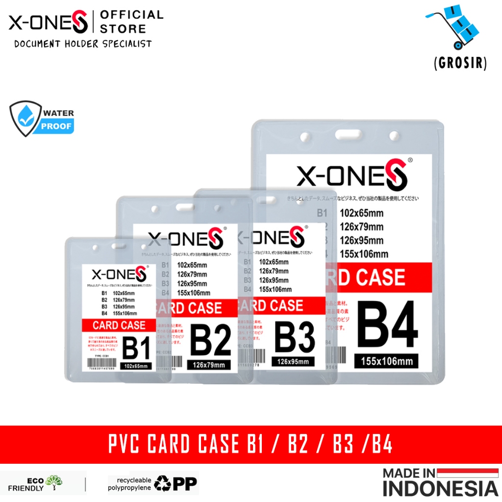 X-ONE PVC CARD CASE B1 B2 B3 B4 NAME ID CARDTAG UNIT/ | Shopee Philippines