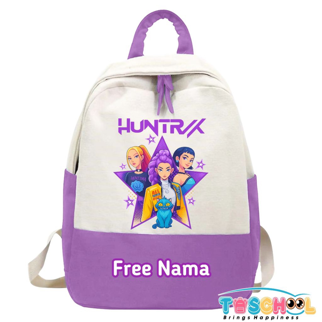 HUNTRIX KPOP DEMON HUNTERS CHARACTER CHILDREN'S BACKPACK FREE NAME ...