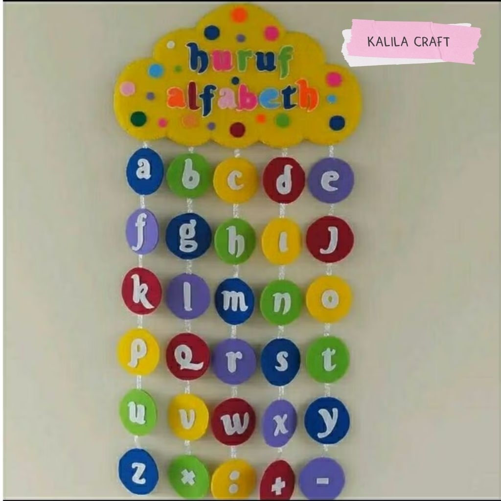ALPHABET LETTERS CLASSROOM DECORATIONS PAUD KINDERGARTEN ELEMENTARY ...