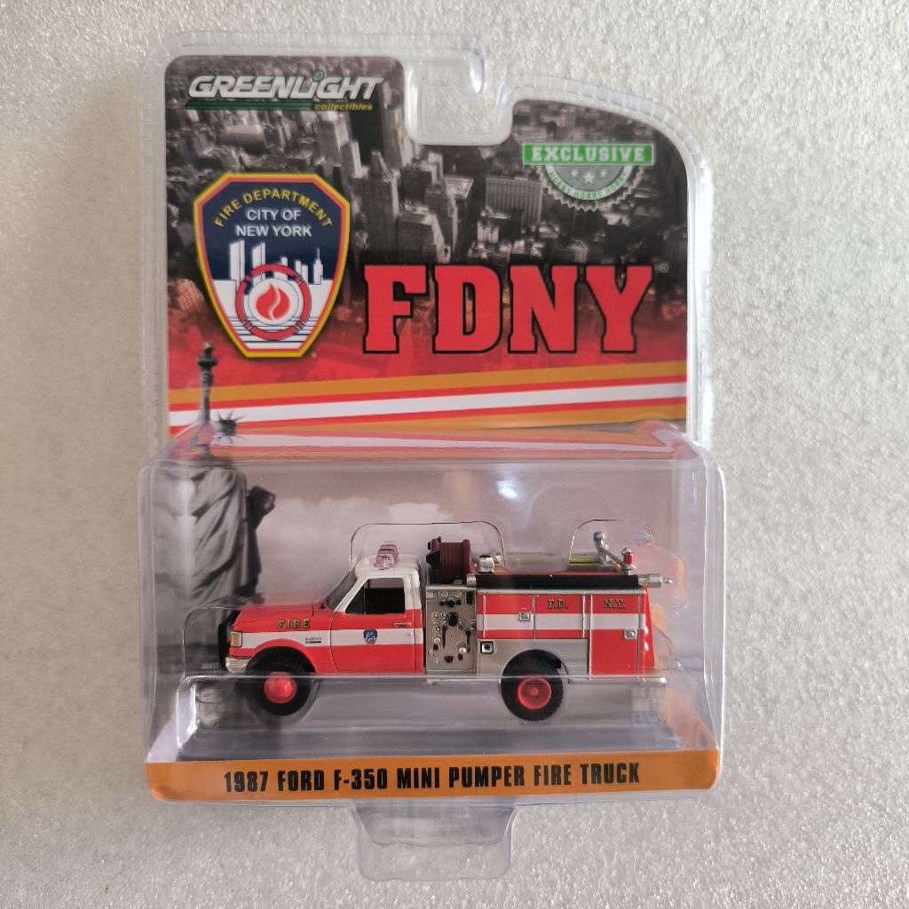 GREENLIGHT 1987 FORD F-350 MINI PUMPER FIRE TRUCK FDNY | Shopee Philippines