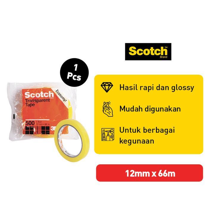 Insulation 3m Scotch Tape 500 12MM x 66M Clear Duct Tape 1/ 2 Inch ...