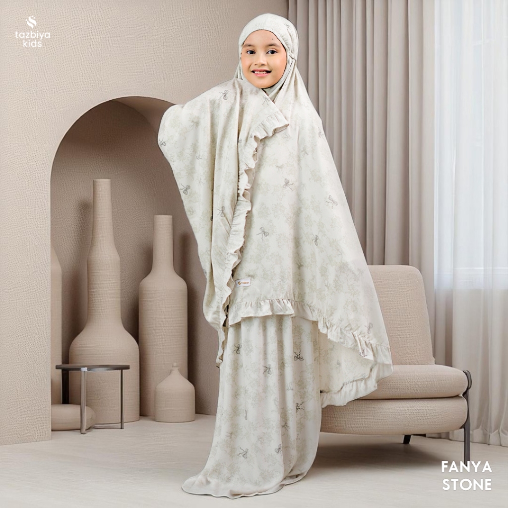 TAZBIYA MUKENA CHILDREN RAYON FANYA SERIES I Mukena Children Motif ...