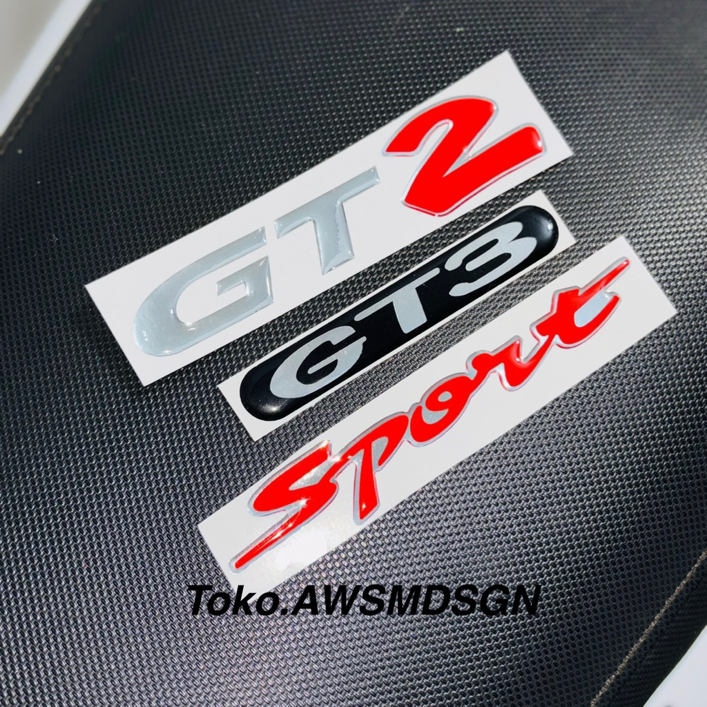 Rubber emblem sticker and 3D flexible cutting for suzuki swift GT sport ...