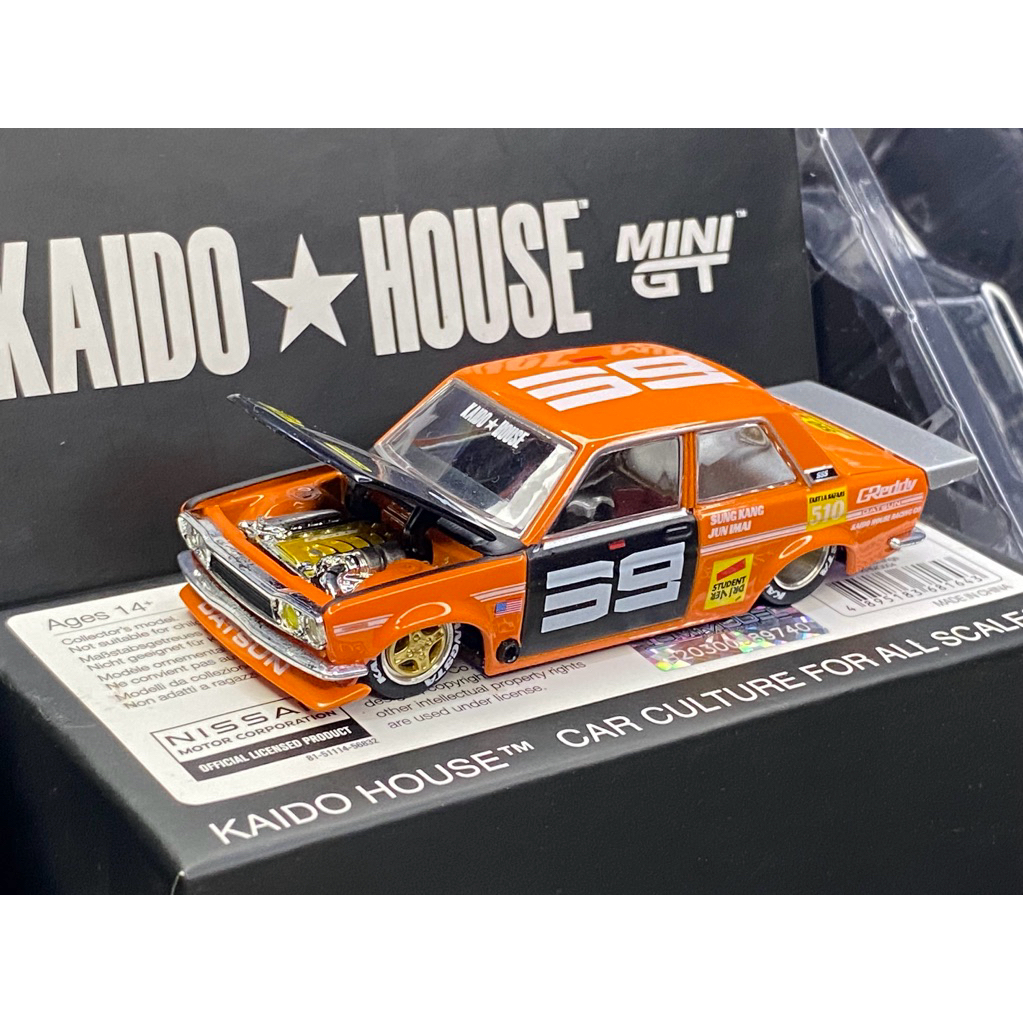 Mini GT kaido house datsun 510 pro street orange Jun Imai | Shopee ...