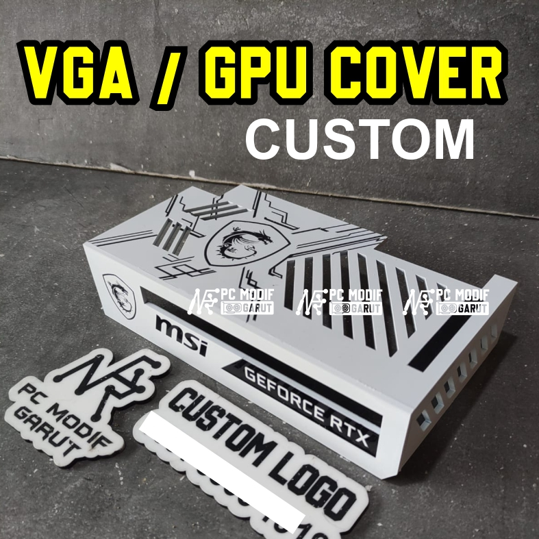 GPU COVER VGA COVER NON LED CUSTOM LOGO ZOTAC MSI ROG CUSTOM VGA CUSTOM ...