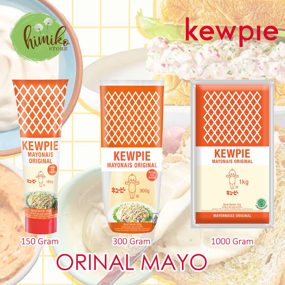 Kewpie Original Mayonnaise 150 grams / 300 grams / 1 Kg - Authentic ...