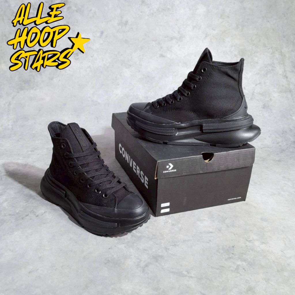 AHS Converse Run Star Legacy Cx Platform Hi Mono All Black Shoes ...