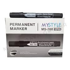 PERMANENT MARKERS MYSTYLE MS-700 BLACK (DOZENS) | Shopee Philippines