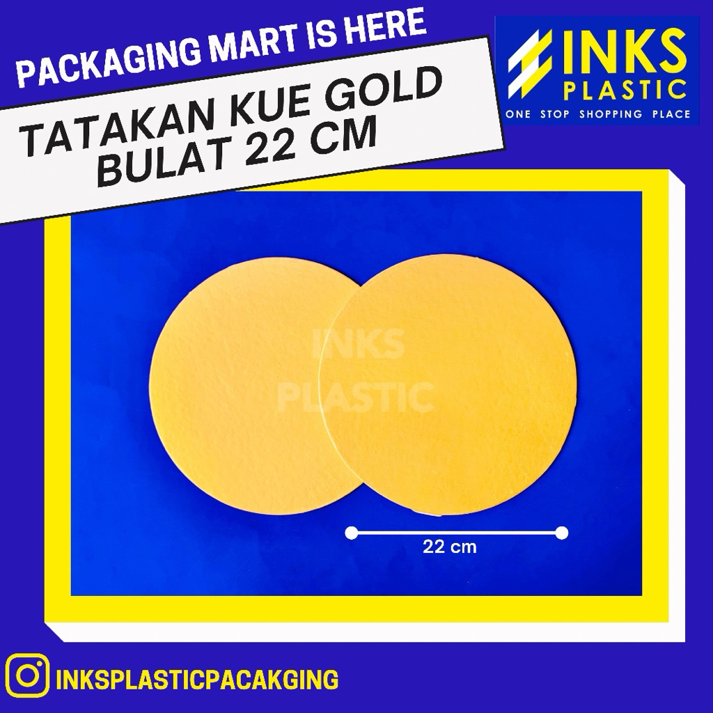 22 CM ROUND GOLD CAKE BOARD (10 PCS) | Shopee Philippines