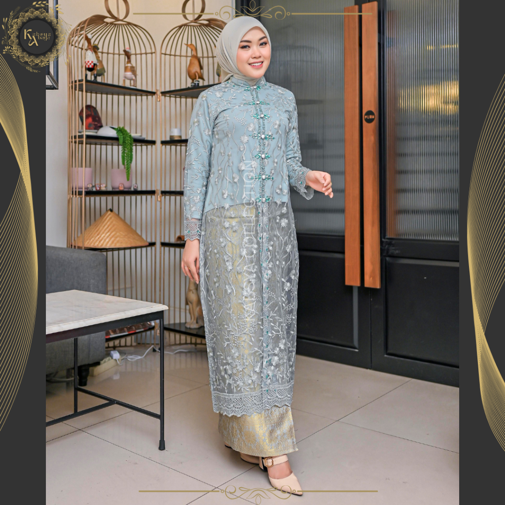 Modern Long Dress Kebaya / Modern Muslim Friendly Kebaya Long Kutubaru ...
