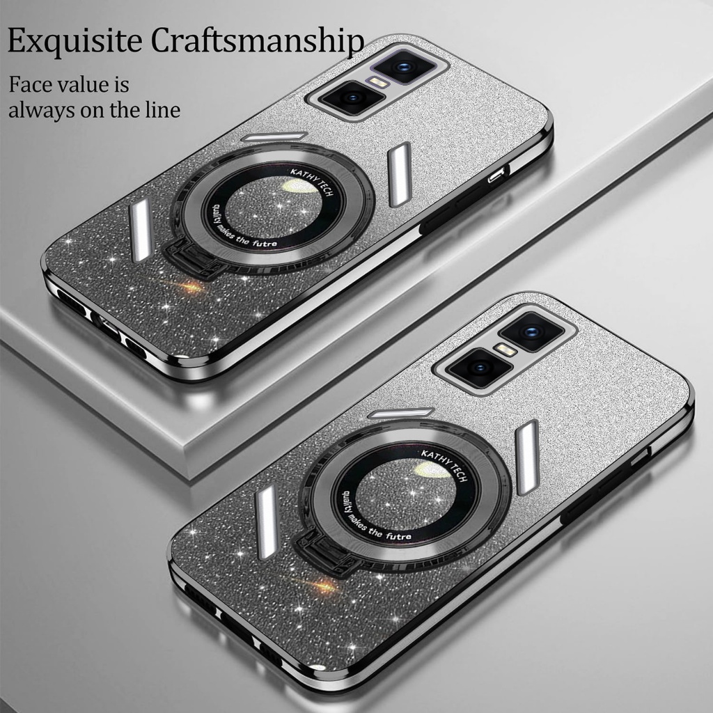 Soft Case Infinix GT 30 Pro Glitter Casing Premium Magnetic HolderRing ...