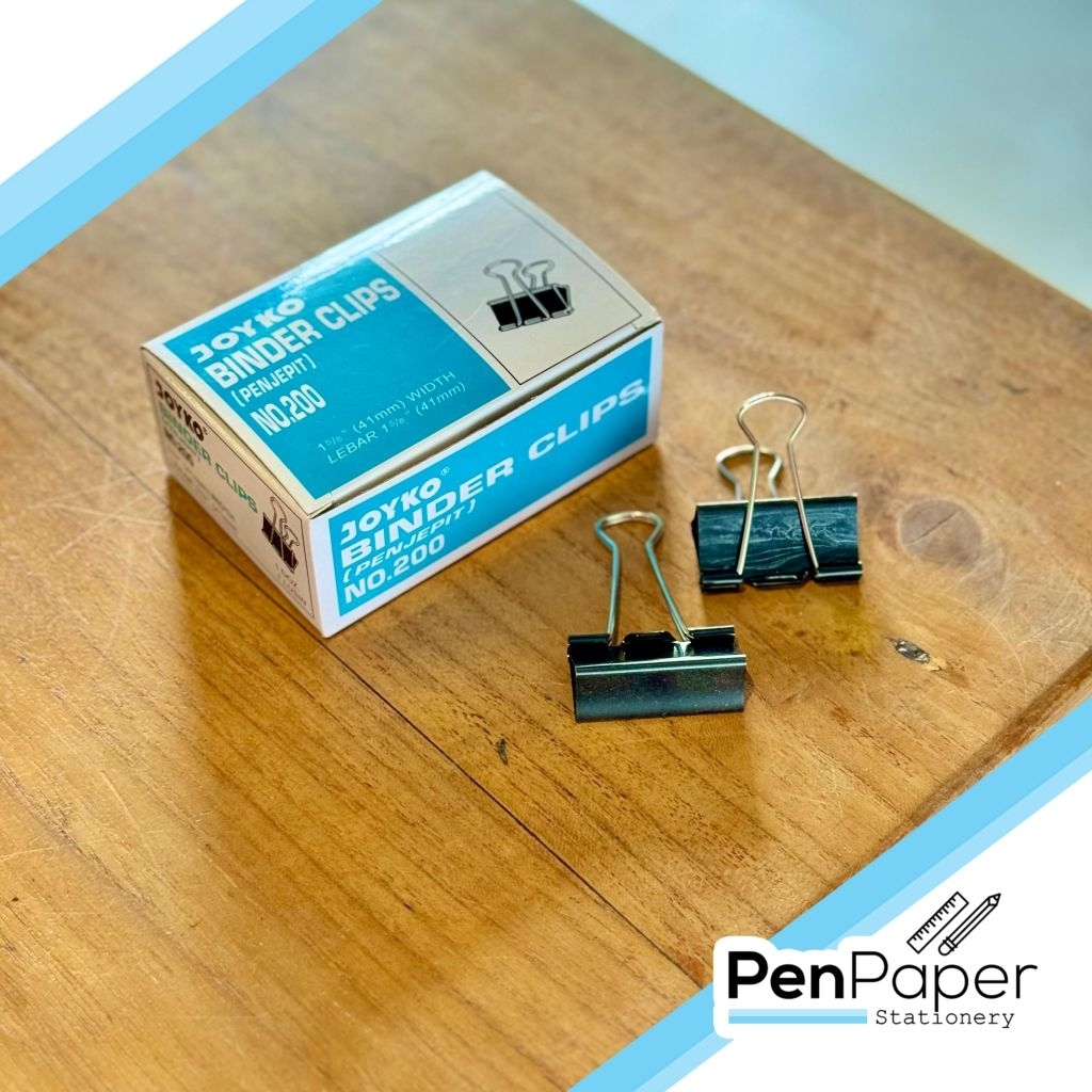 Binder Clips JOYKO No. 200 Large Paper Clips | Shopee Philippines
