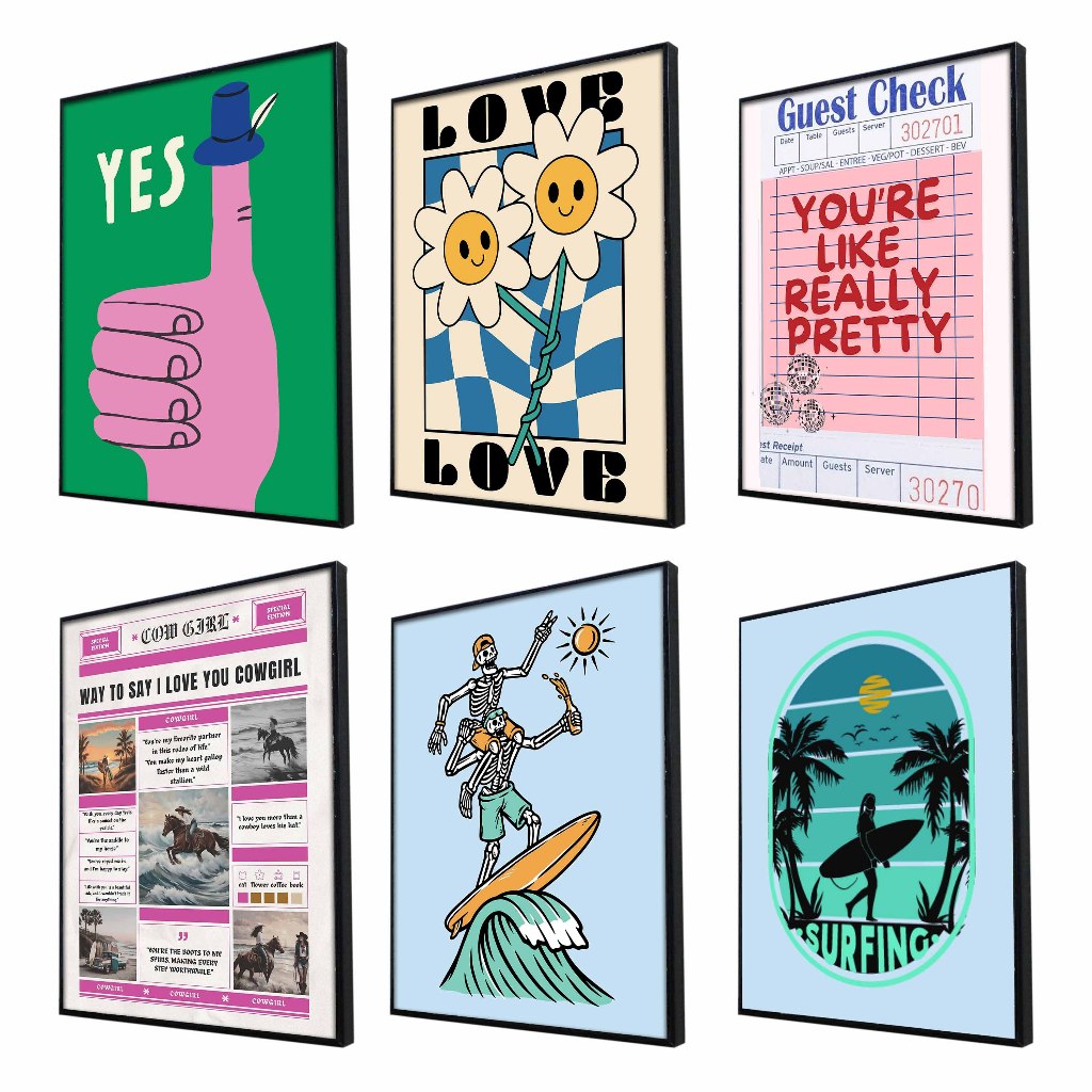 [Catalog 40 ] Aesthetic Wall Poster | Frameblock Size A3 30x40 cm ...