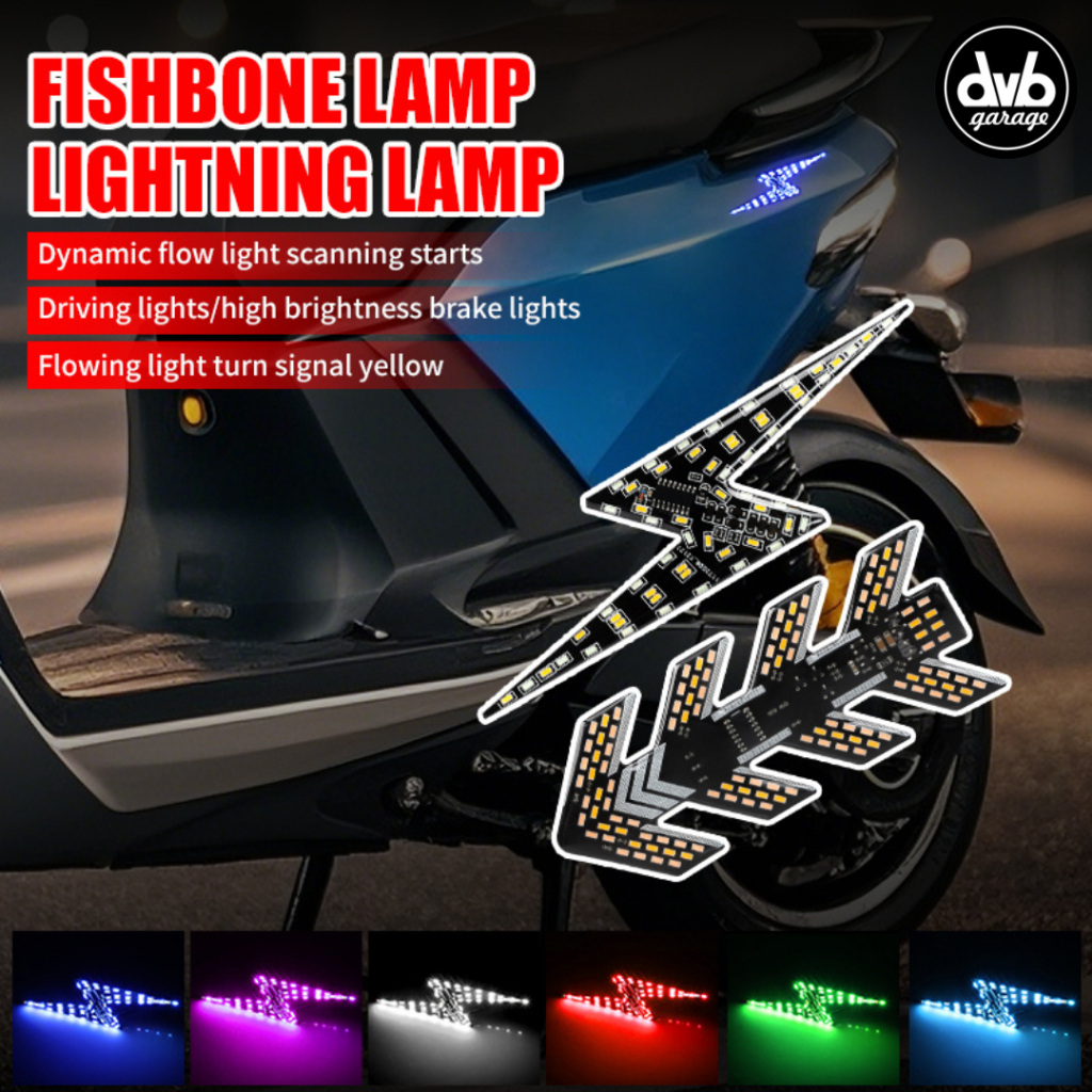 LED RUNNING TURN SIGNAL STICK 12-36V RGB STRIP ARROW LIGHTNING ...