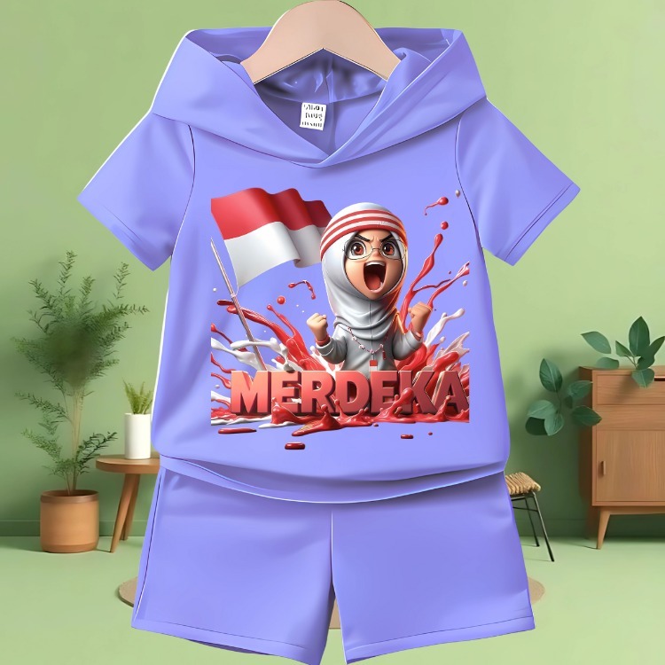 Children's Clothing Theme 80 Years Merdeka Simple, Cool, and Patriotic ...