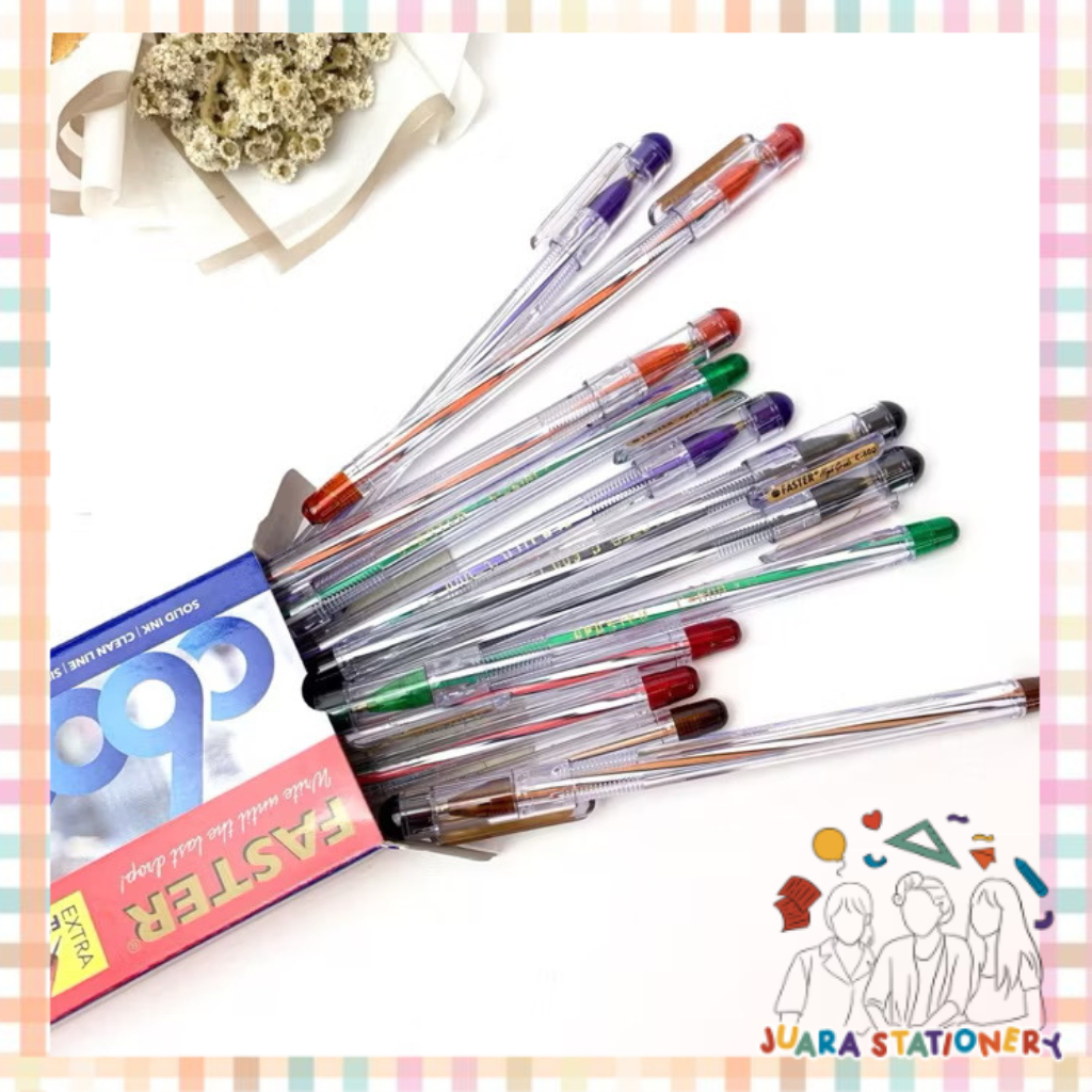(1314) Faster C600 Black Pen Faster Ballpoint Pen Faster Ballpoint Pen ...
