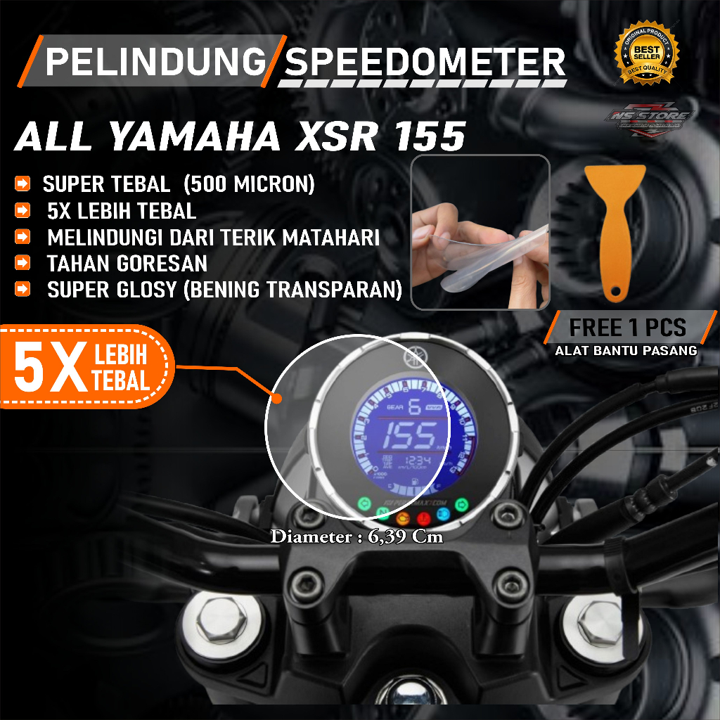 (SUPER THICK) ANTI-SCRATCH SPEEDOMETER ALL YAMAHA XSR 155 ANTISCRATCH ...