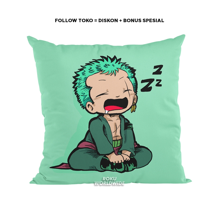 Roku Worldwide Anime Character Sofa Cushion One Piece Luffy Zoro ...