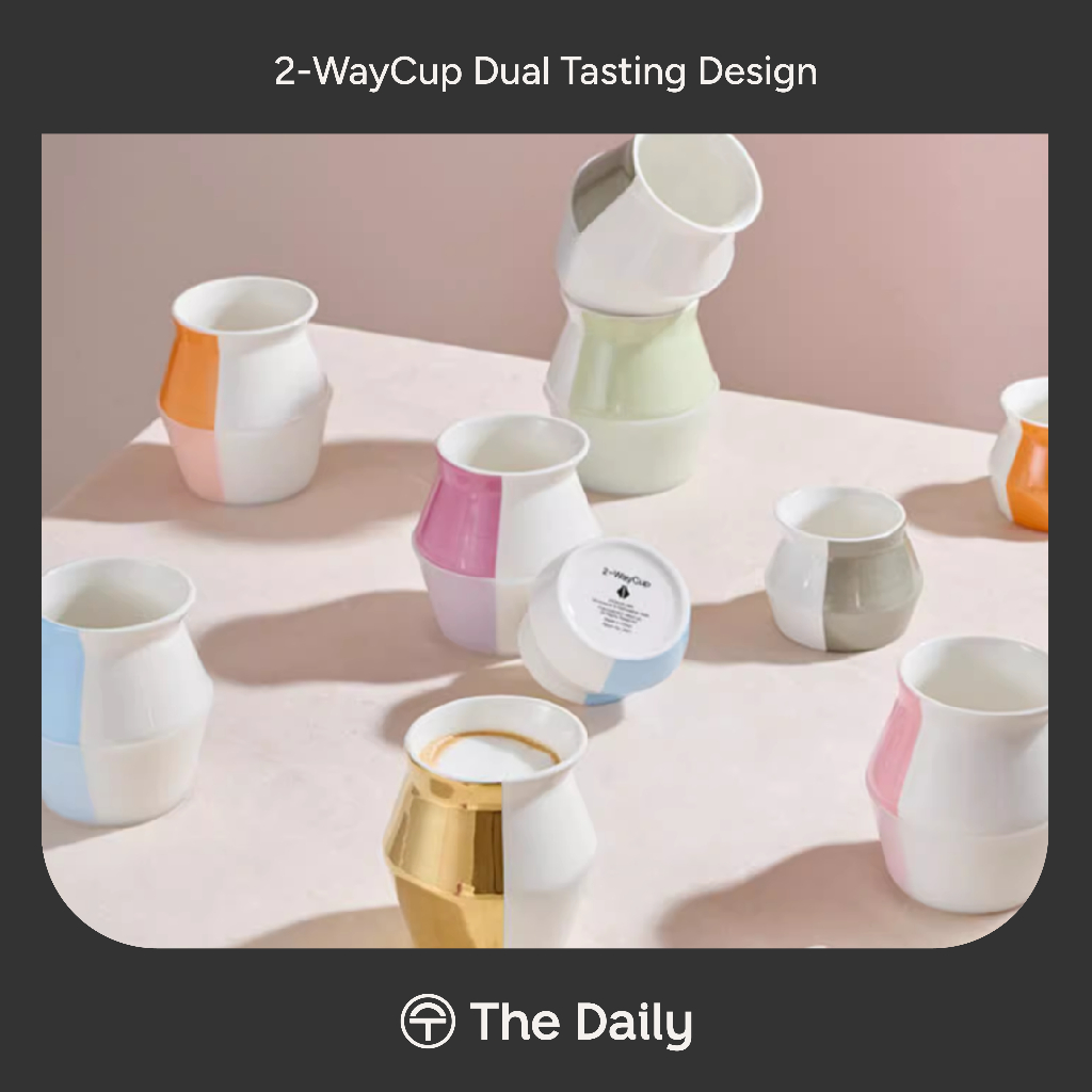 2-WayCup Refined Version - Two Way Cup Handmade Porcelain Dual Tasting ...