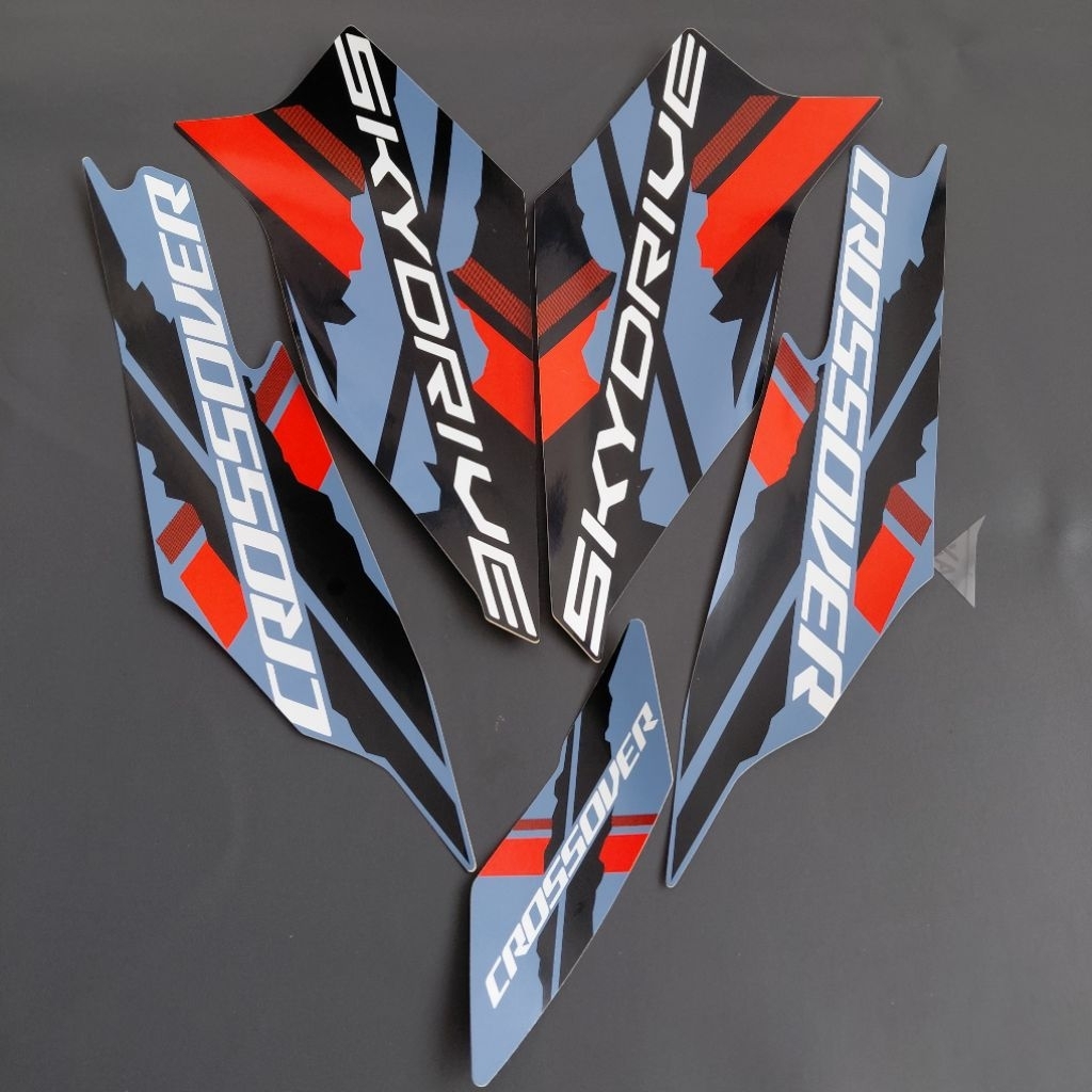 STRIPING SUZUKI SKYDRIVE 2024 BLUE CROSSOVER STANDARD BODY LIS | Shopee ...