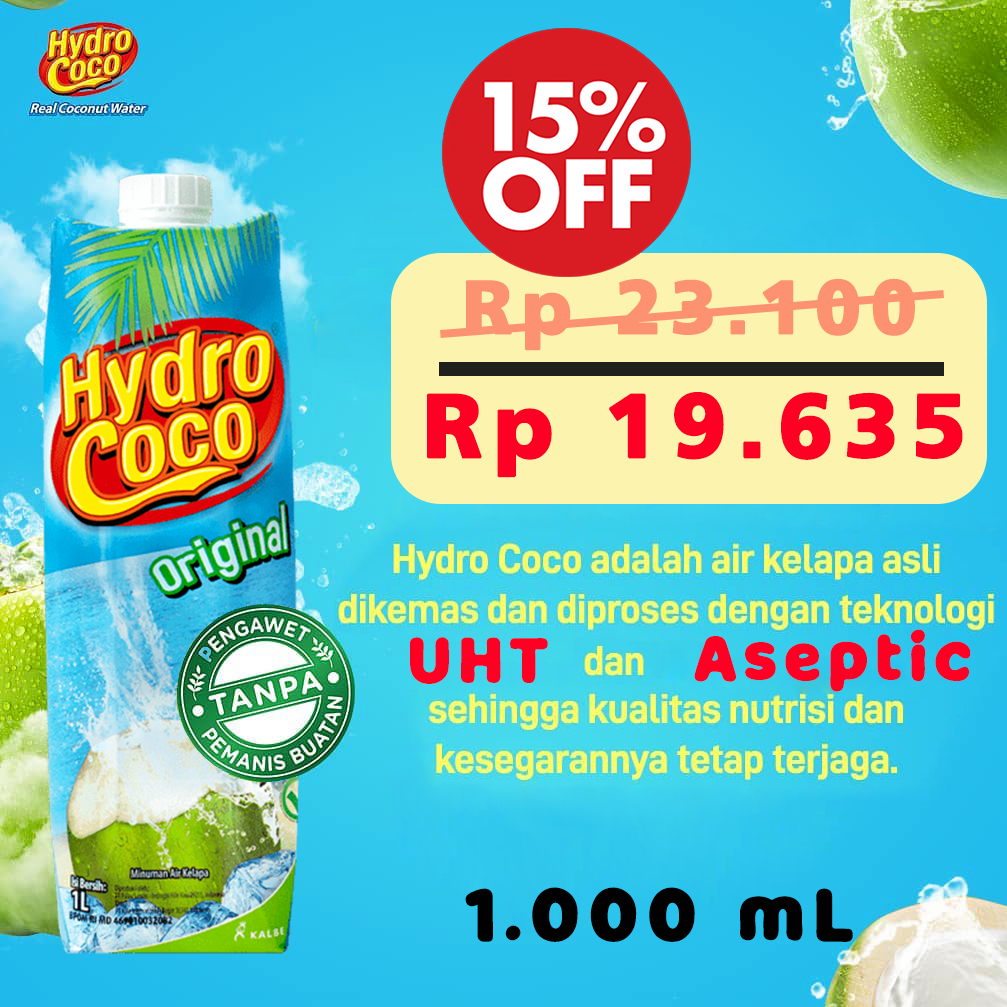 Hydro Coco 1lt Original Coconut Water Drink | Shopee Philippines