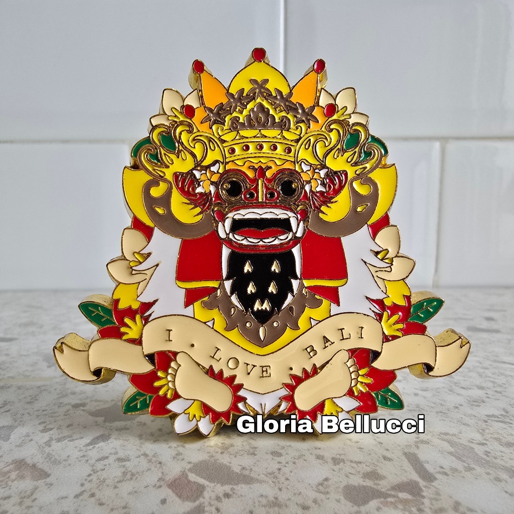 Bali barong iron magnet fridge sticker souvenir from indonesia ...