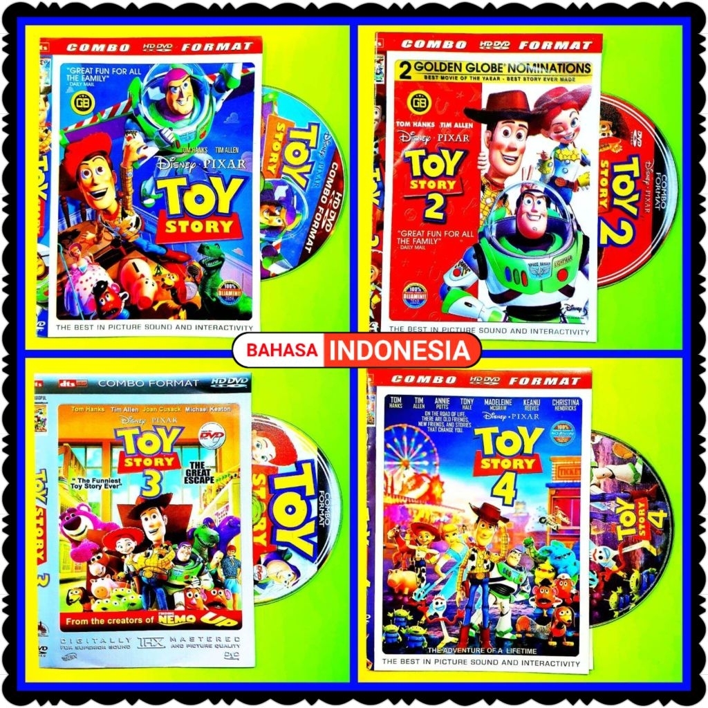CHILDREN'S DVD CASSETTE CARTOON DISNEY PIXAR TOY STORY DUBBING ...