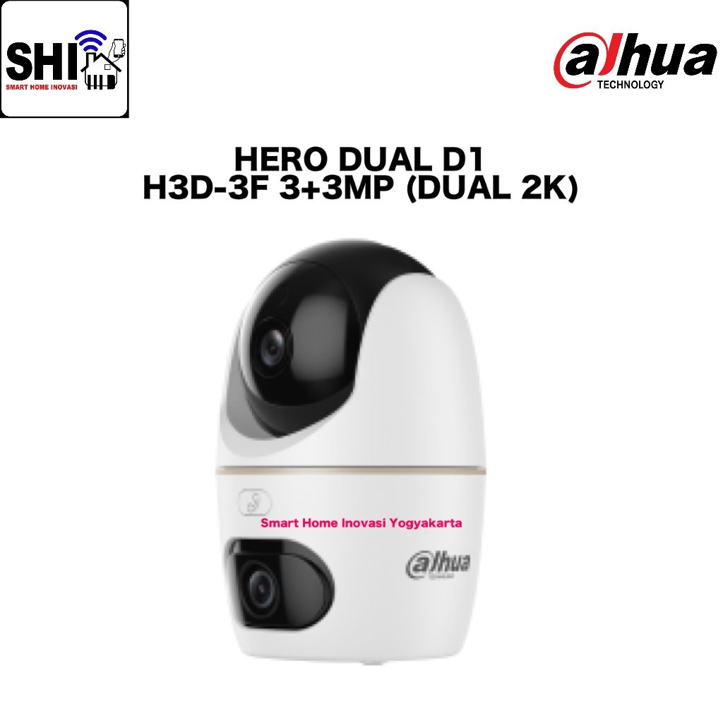 DAHUA IP Camera PTZ Indoor Hero Dual D1 H3D-3F 3+3MP (Dual 2K) | Shopee ...