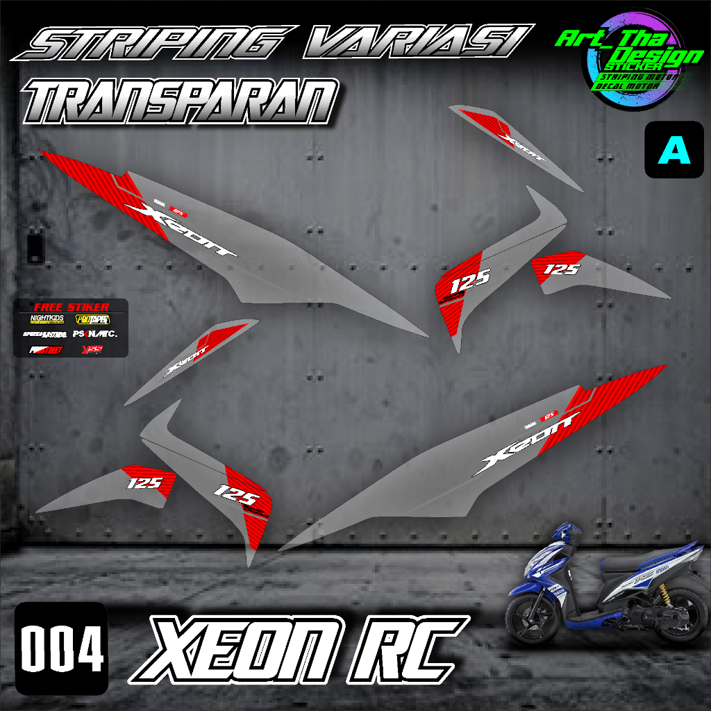 Yamaha Xeon RC 004 UV Transparent Striping Minimalist List Design ...
