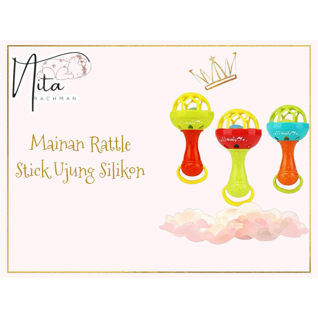 Baby Rattle Stick Rattles Baby Soft Teether BPA Baby Teether | Shopee ...